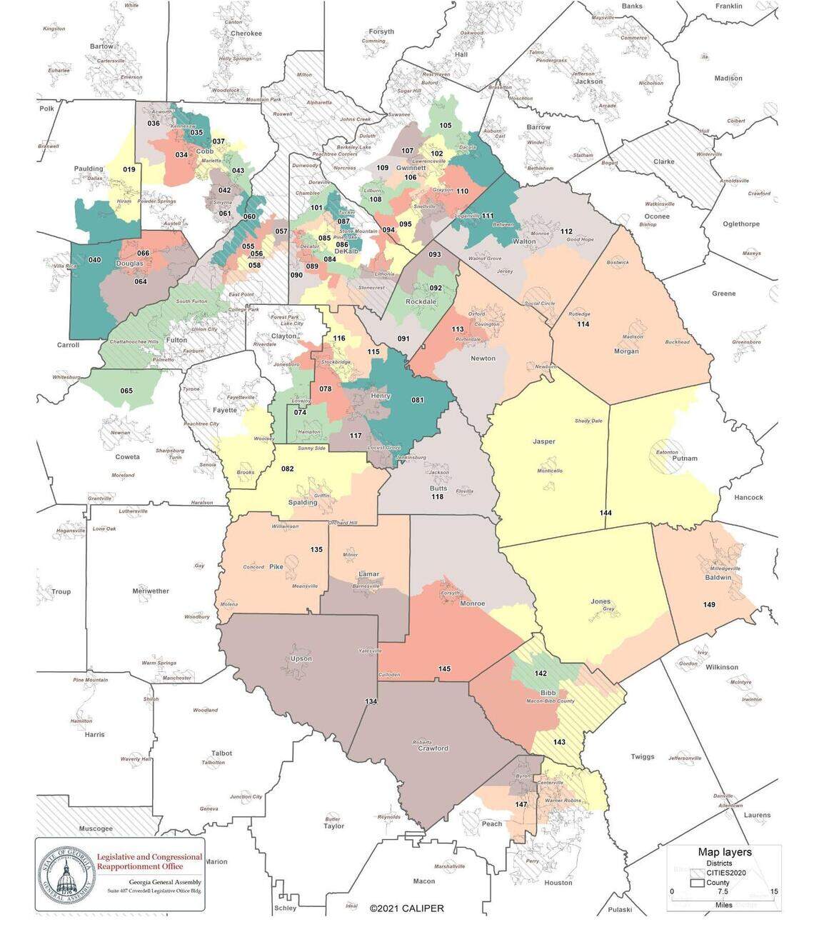 Legislative redistricting shakes up Middle GA political map | Macon ...