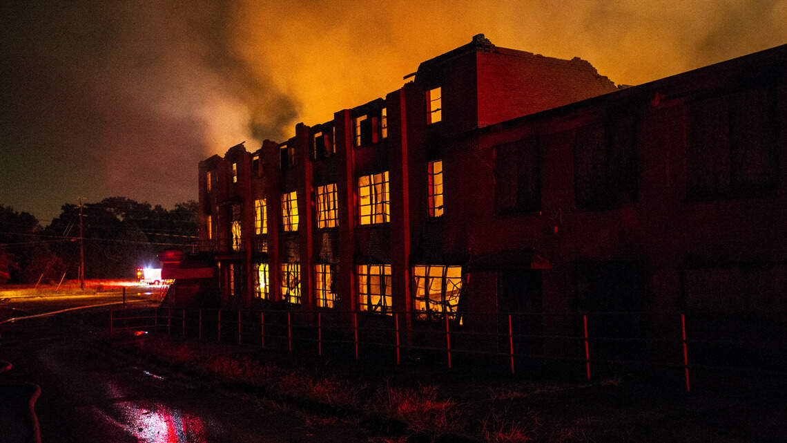 Photos: Fire at the historic A.L. Miller School Complex | Macon Telegraph